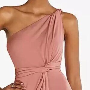 Dessy Collection | Dresses | Dessy Th0oneshoulder Twist Draped Maxi ...